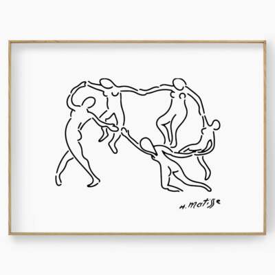 Line Art Drawing By Henry Matisse Wall Prints. Perfect Minimalist Decor ...