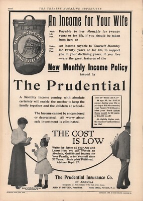 Prudential Insurance Company of America - 1908 - Vintage Magazine ...
