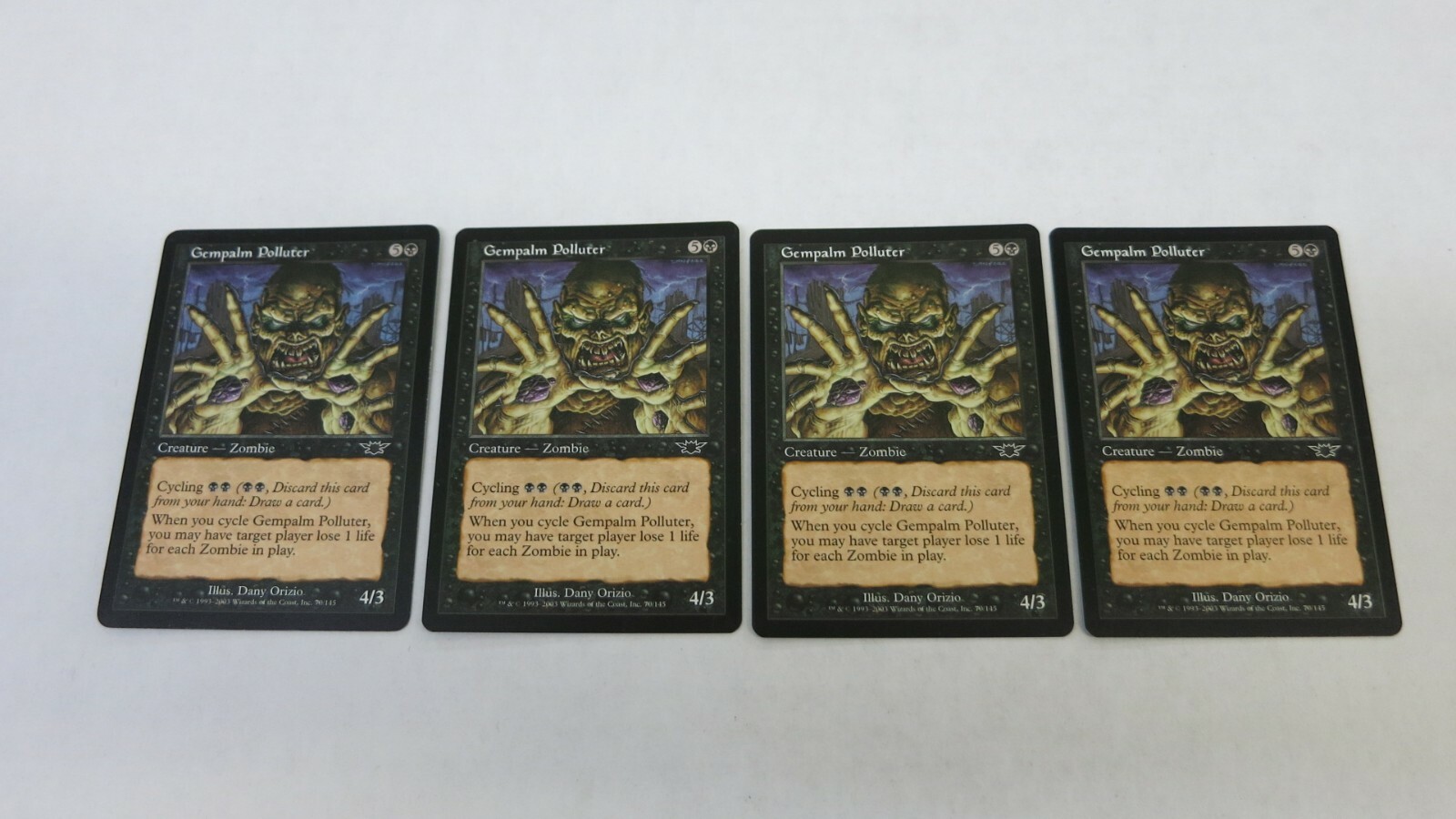 4x GEMPALM POLLUTER LEGIONS LEG COMMON MTG Magic Gathering PLAYSET NM ...