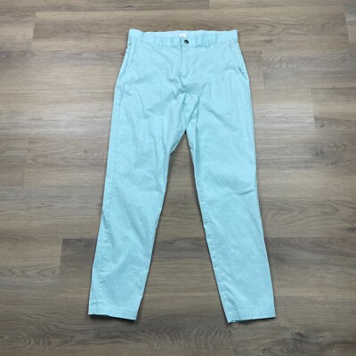 Fabletics Pants Mens 33x34 Blue Slim Fit Golf Stretch Lightweight | eBay