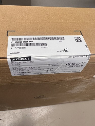 Siemens 6SL3120-2TE21-8AC0 Sinamics Double Motor Module Free Shipping ...