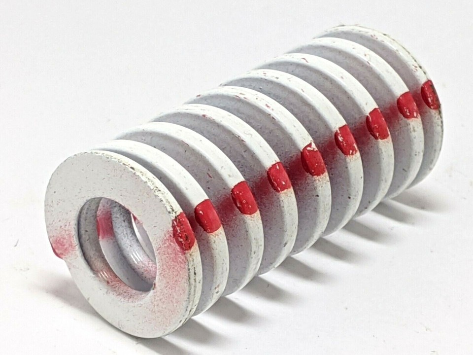 Associated Spring Raymond 205-508 Red / Painted White Die Spring 1” x 2 ...