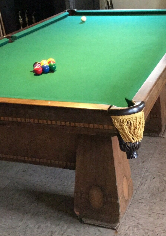 Brunswick Antique "The Medalist" 10 foot Pool Table | eBay