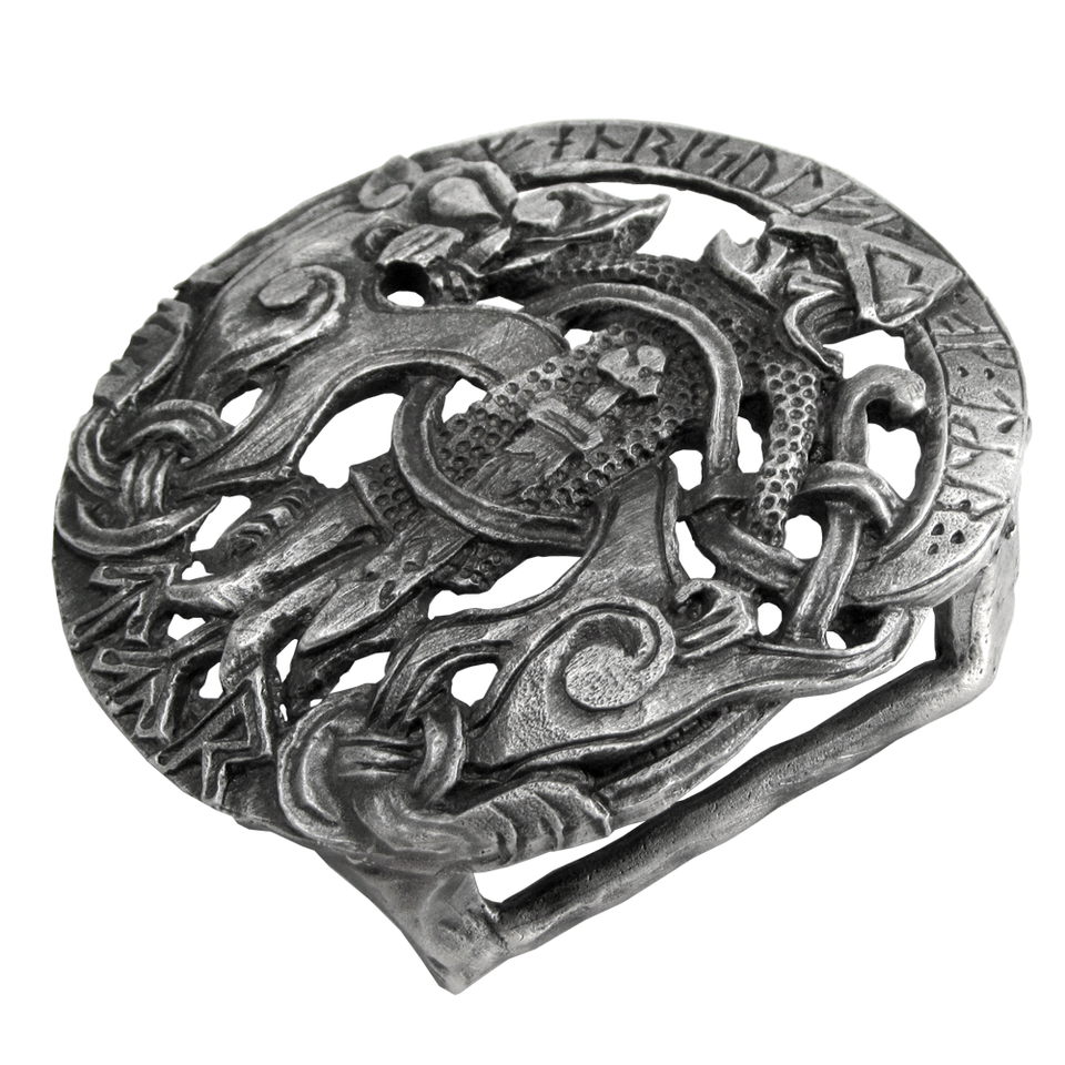 Pewter Tyr Belt Buckle Dryad Design Made in USA - Norse God Asatru ...