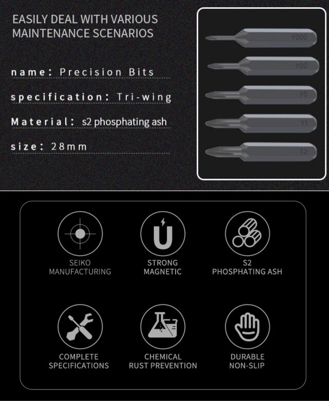 5PC Tri-Wing Precision Screwdriver Micro Bits Set for Wii 3DS XL DS DSi ...