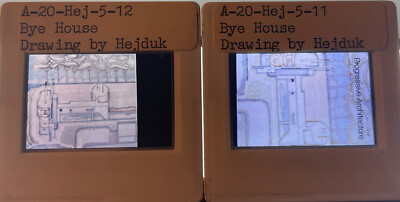 John Hejduk “Bye House Drawings” American Architecture 2 35mm slides | eBay