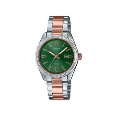 CASIO Collection Damenarmbanduhr LTP-1302PRG-3AVEF Quarz Neo-Display ...