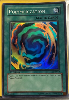 Yu-Gi-Oh! 1st Edition POLYMERIZATION SUPER RARE (LOB-059) Holo | eBay