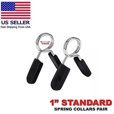 2 Pcs Weight Bars Spring Collar Clips Dumbbell Barbell Clamp Gym ...