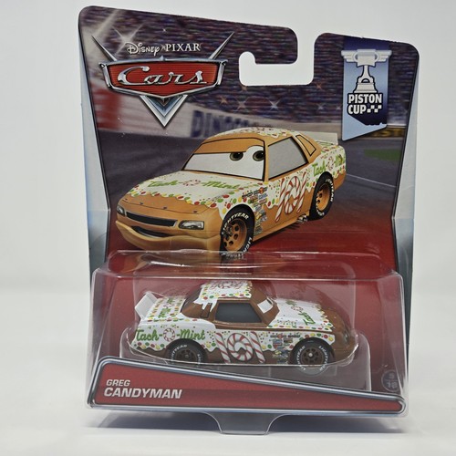 Disney Pixar Cars Greg Candyman • Piston Cup Racer • Tach-O-Mint • Die ...
