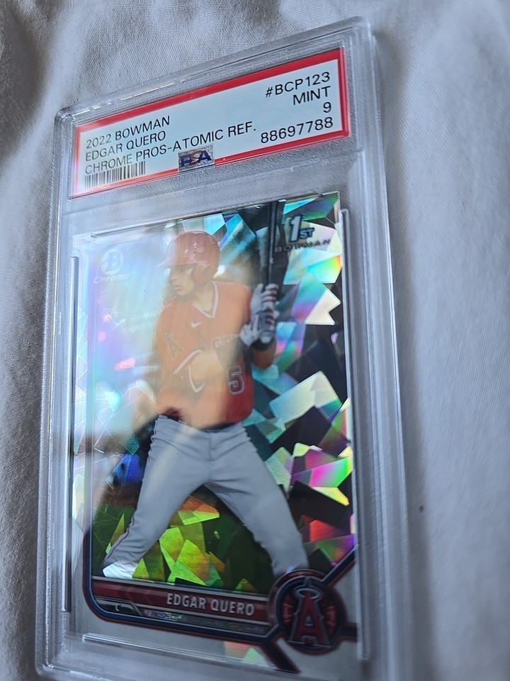 2022 Bowman Chrome Prospects Edgar Quero #BCP-123 Atomic Refractor (RC ...