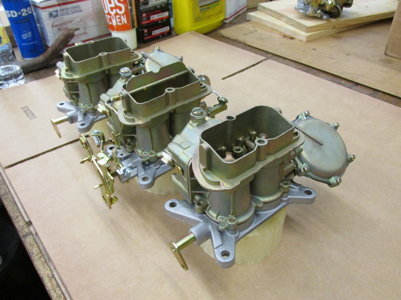 1968 Corvette Auto Holley Tri Power 3x2 Carburetors 3659 833 4056 813 ...
