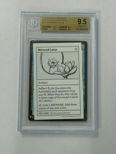 Mirrored Lotus Convention Exclusive MTG English BGS GRADED 9.5 (9.5,9.5 ...