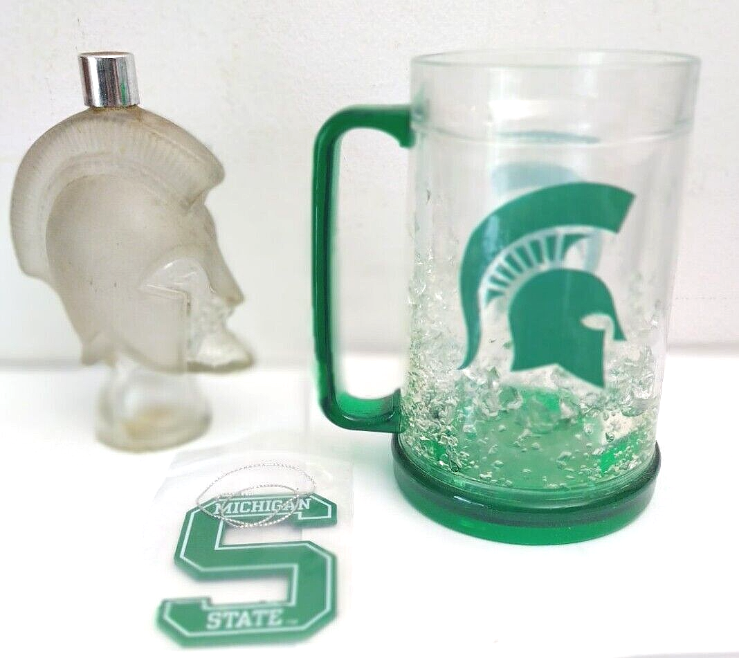 MSU Michigan State Spartans Beer Mug, Rear View Mirror Ornament ...