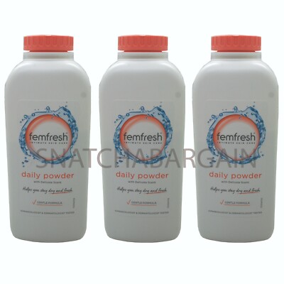 3 x FEMFRESH POWDER INTIMATE HYGIENE RE-BALANCE 200g TALC FREE | eBay UK