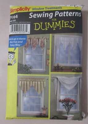 Simplicity 7164 Sewing Patterns For Dummies Window Treatments Sewing ...