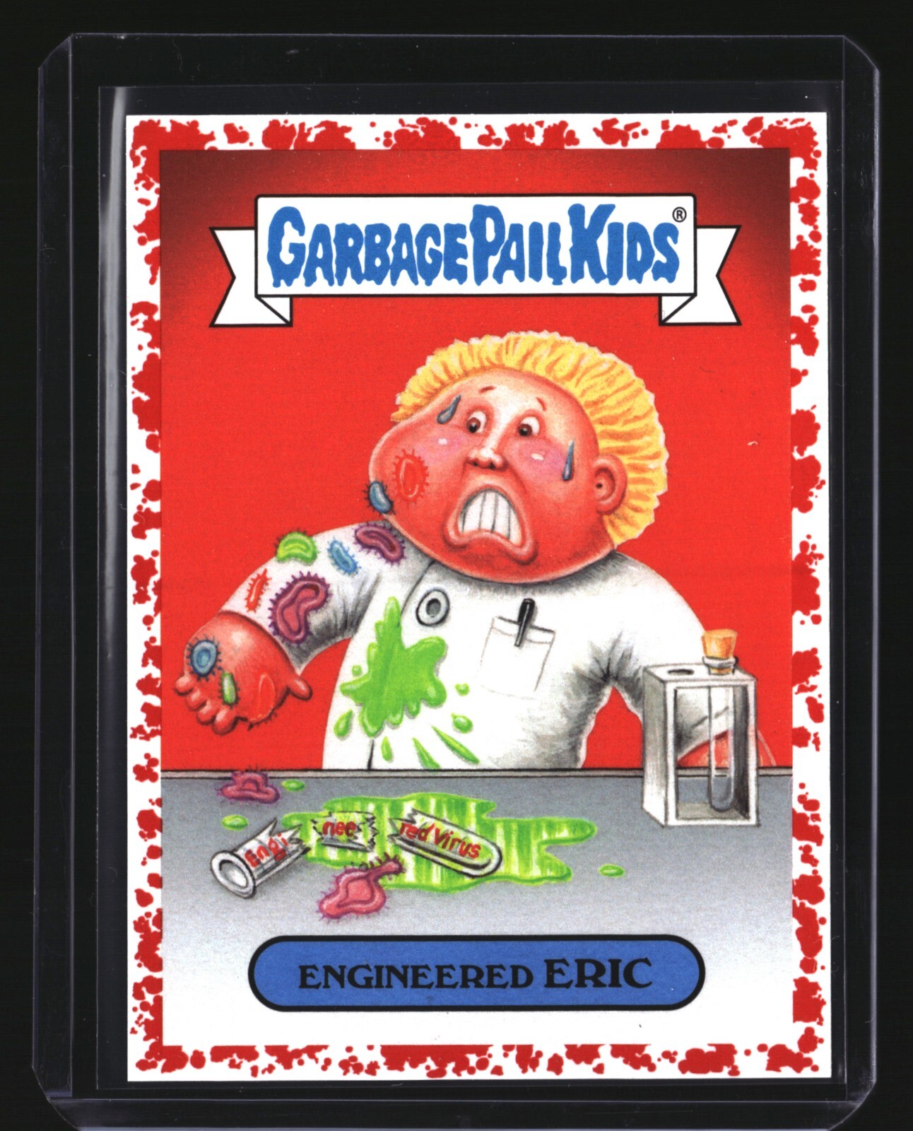 Garbage Pail Kids ENGINEERED ERIC 5a (GPK Series 1 Adam-Geddon) Red ...