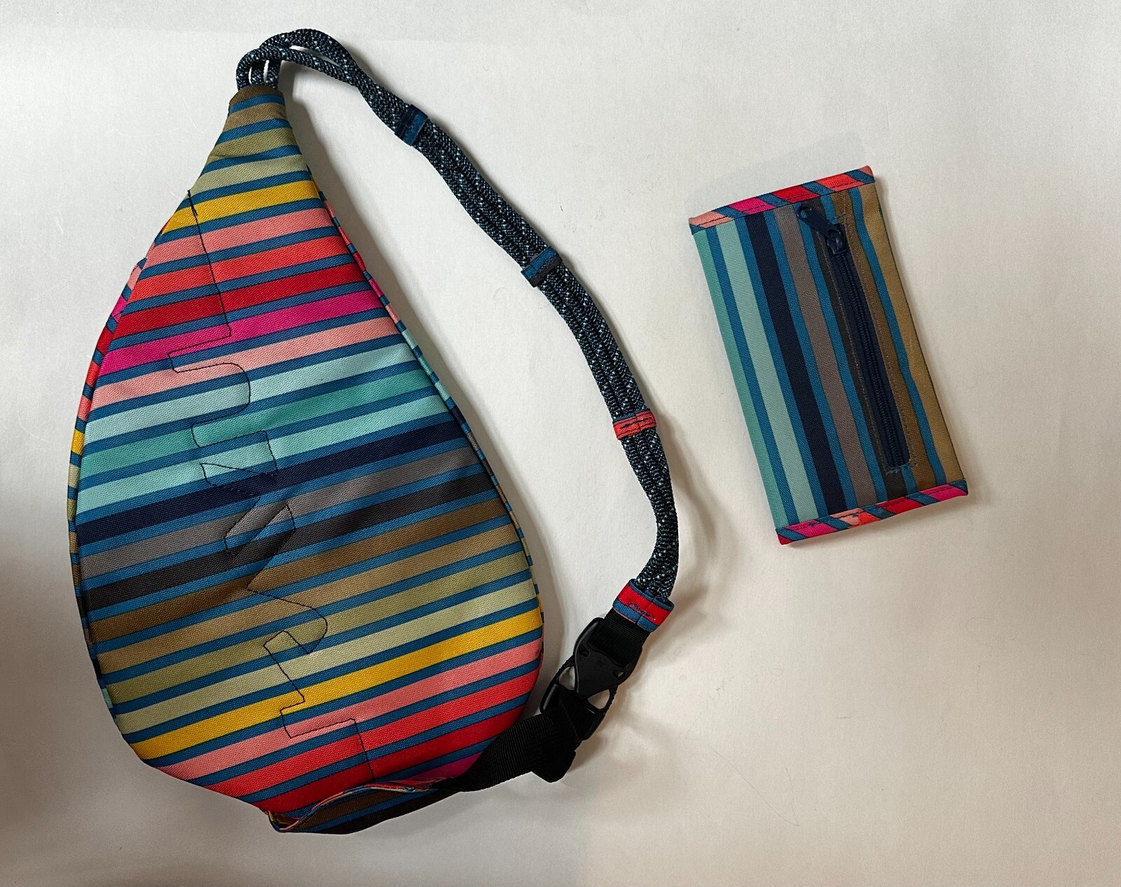 KAVU Chroma Rainbow Crossbody Rope Sling Bag Backpack… - Gem