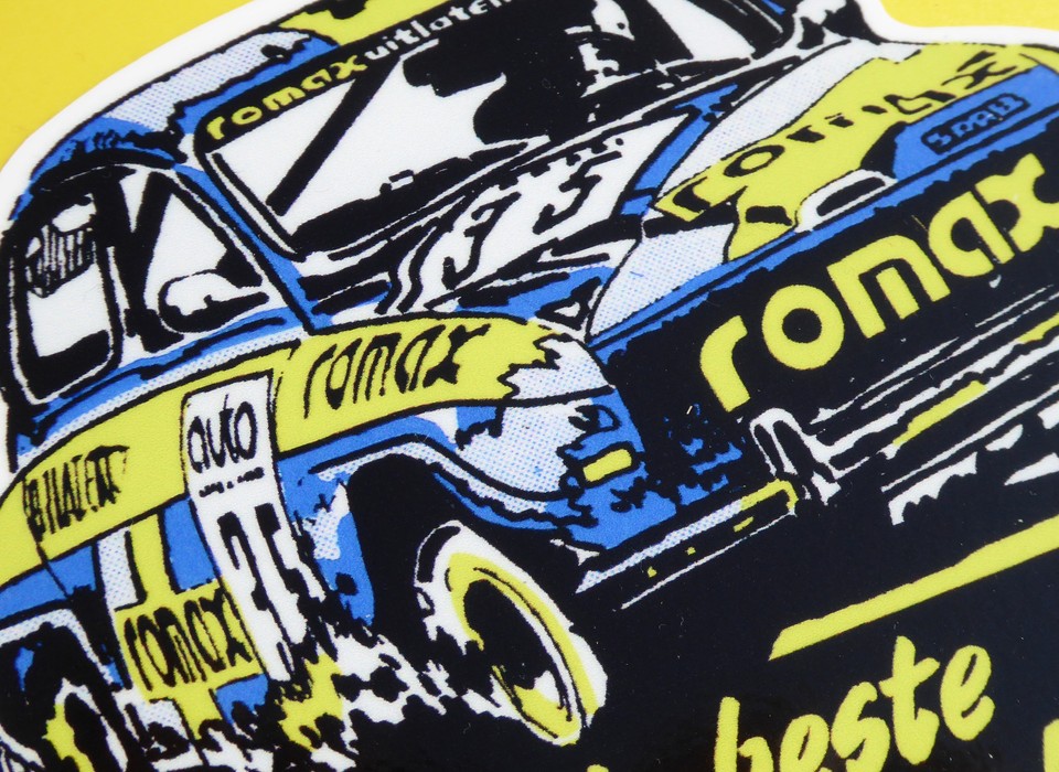 Vintage Classic SAAB 96 ROMAX RALLY car historic retro style stickers ...