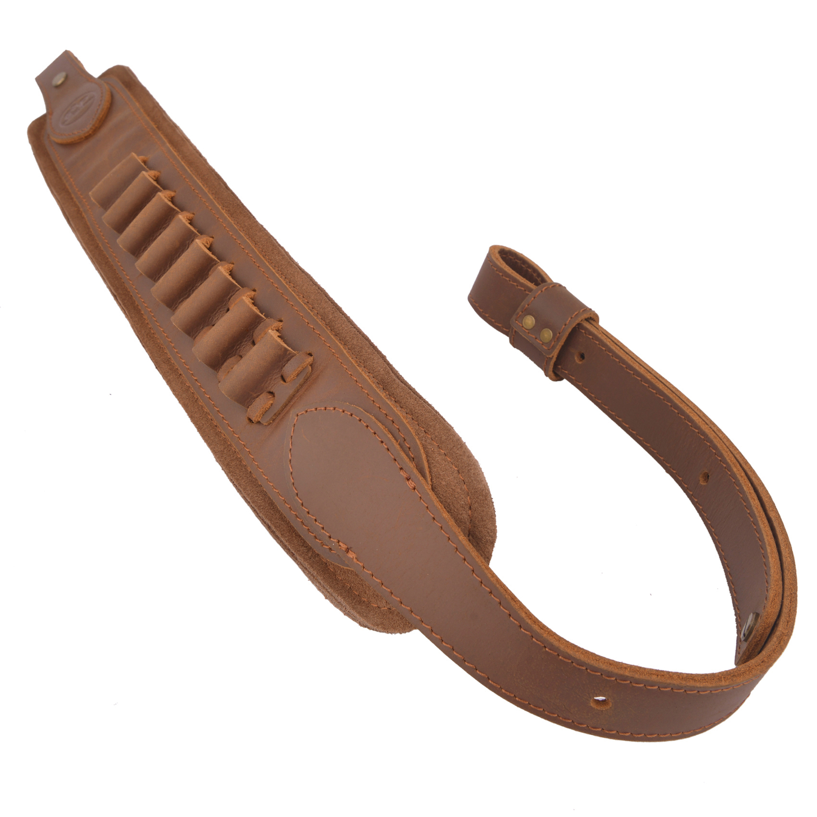 Buffalo Leather Rifle Shell Holder Gun Sling_Crazy Horse/Brown Handmade ...