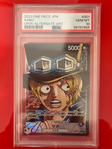 PSA10 Sabo L OP05-001 Parallel Japanese ONE PIECE Card Game | eBay