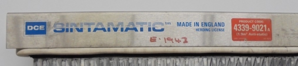 SINTAMATIC 4339-9021A, ANTISTATIC DCE FILTER ELEMENT, 17.32" X 37.12 ...