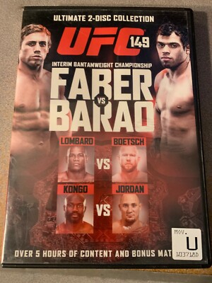 UFC 149: Faber vs. Barao DVD Used 13132593234| eBay