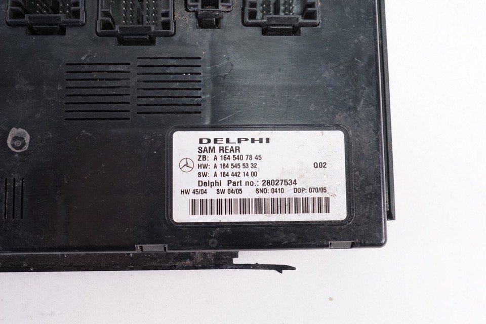 MERCEDES W251 X164 W164 R GL ML SAM Rear Control Module OEM 2006 - 2012 ...