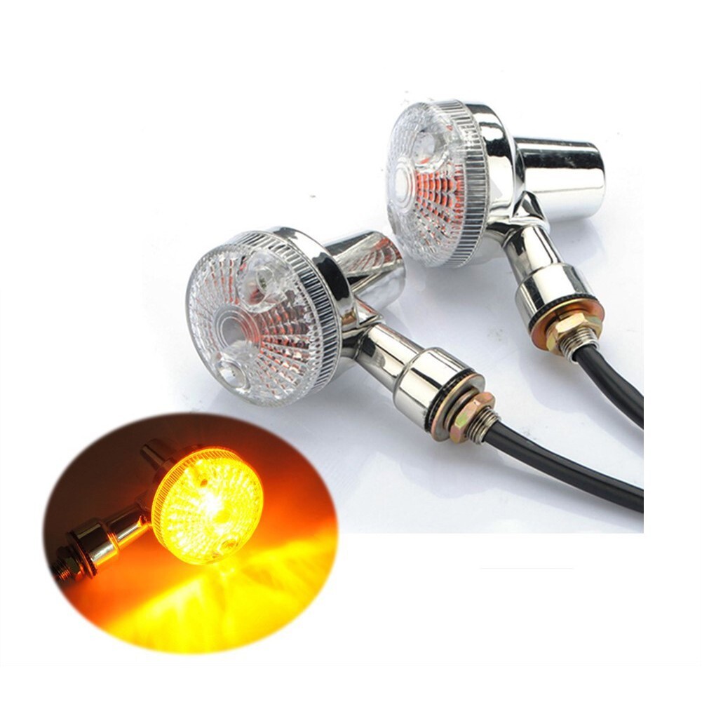 Brand New 12V Turn Signal Lamp for Most Motorcycles with Amber Light ...
