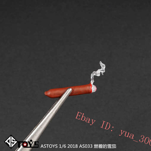 2Pcs 1/6 Scale A Burning Cigar Long and Short Model for 12" Action ...