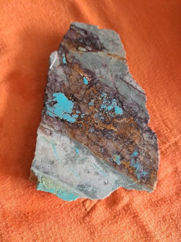180g Slab Of Royston Nevada Turquoise Rough Untreated Shown Wet | eBay