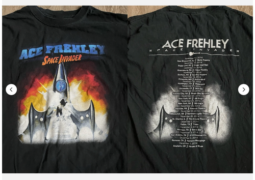 2 Sides Ace Frehley Space Invader Tour Shirt Black Unisex S-5XL | eBay
