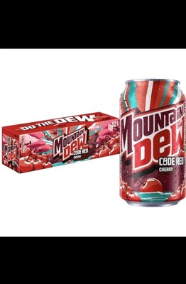 Mountain Dew Code Red Soft Drinks Soda 12 Pack Mtn Dew Pop 12oz *Damaged Box* | eBay