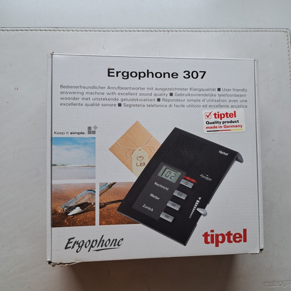 tiptel Ergophone 3037 Bedienungsfreundlicher Anrufbeantworter | eBay.de