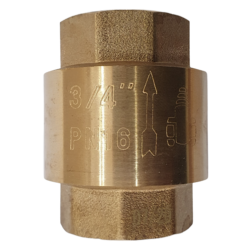 AW SP20 Brass Spring Loaded Non Return One Way Check Valve 20mm 3/4 ...