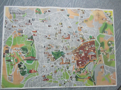 Jerusalem Street Map English Underground Excavations In Jerusalem's