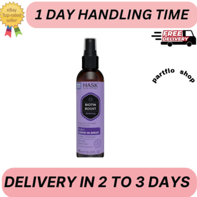 Hask Biotin Boost Thickening Volumizing 5-in-1 Leave-In Hair Spray with ...