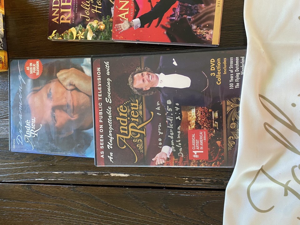 very rare André Rieu dvd/cd collection set w/ 2016 tour scarf | eBay