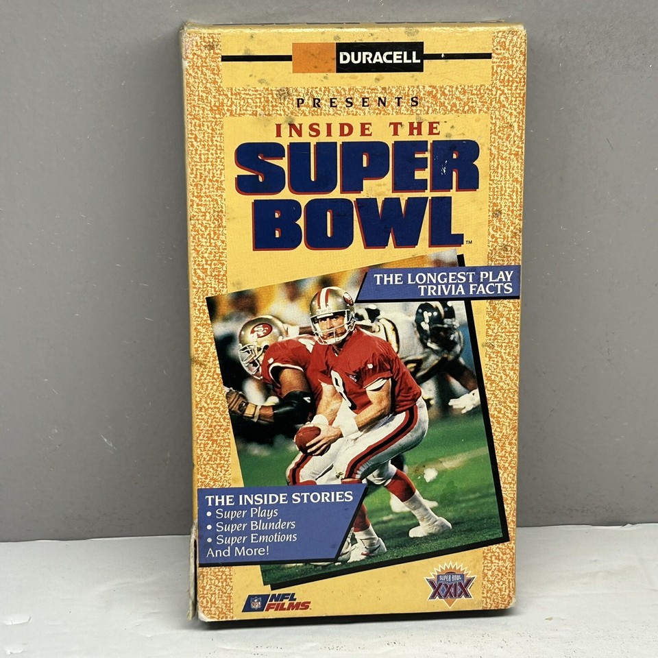 Duracell Inside the Super Bowl XXIX VHS 1995 Video Tape NFL 49ers ...