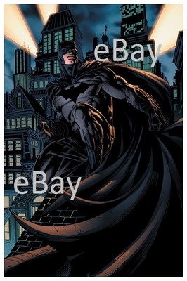 BATMAN The DARK KNIGHT PROWLING ROOFTOPS PRINT DC | eBay