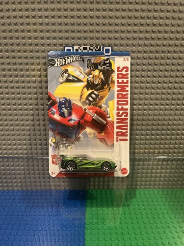 2024 Hot Wheels Transformers Corvette C7.R 2/5 Exclusive Mattel Green ...