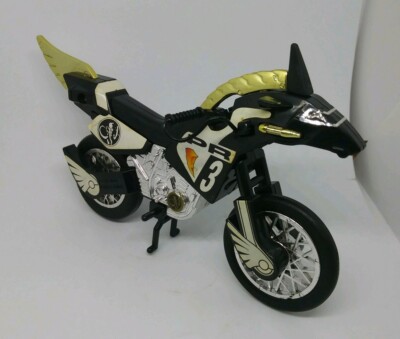 VINTAGE POWER RANGERS BLACK MOTORCYCLE FOR ACTION FIGURES 1994 THUNDER ...