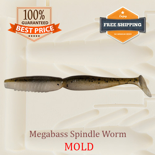 Spindle Worm Shad Fishing Lure Bait Mold Soft Plastic 94-125 mm | eBay