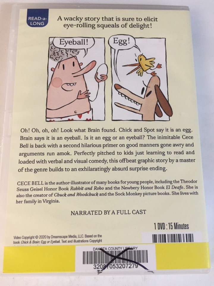 Chick and Brain Egg or Eyeball DVD Ships Same Day With Tracking | eBay