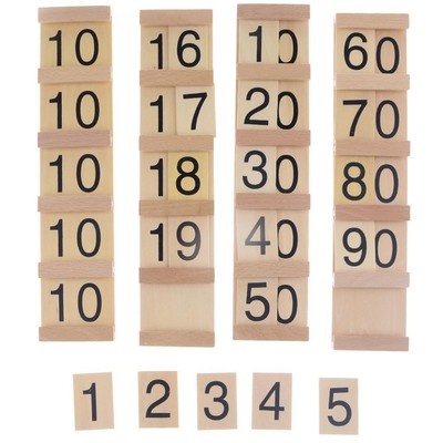 MONTESSORI Insert Wood Board Number Counting Tool Kids | eBay UK