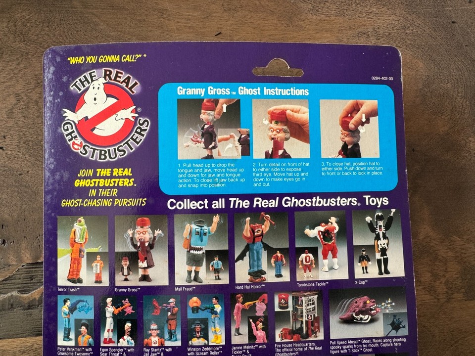 Kenner 1986 The Real Ghostbusters Haunted Humans Granny Gross Ghost ...