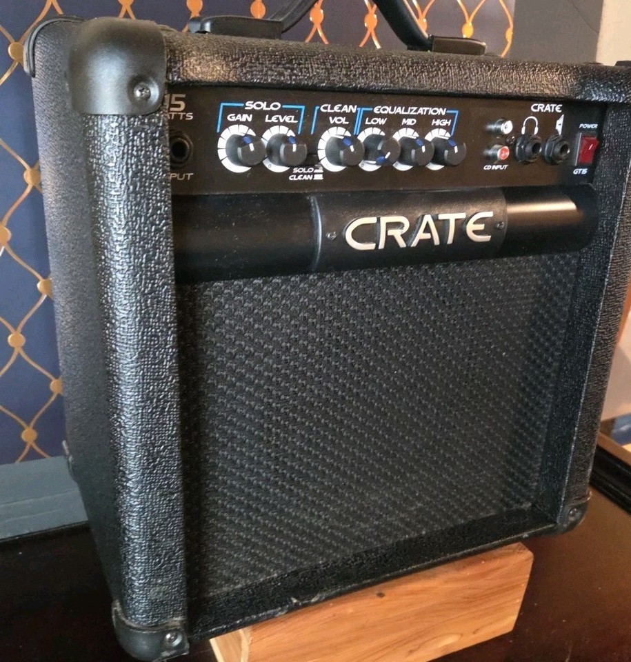 Crate GT15 15W 1x8 Electric Guitar Combo Practice Amplifier 14 Day ...