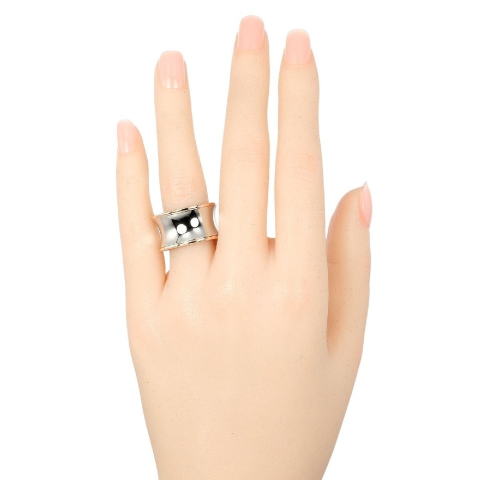 BVLGARI #7.5 #5.5 B.zero1 Anish Kapoor Ring Stainless K18PG Pink Gold | eBay