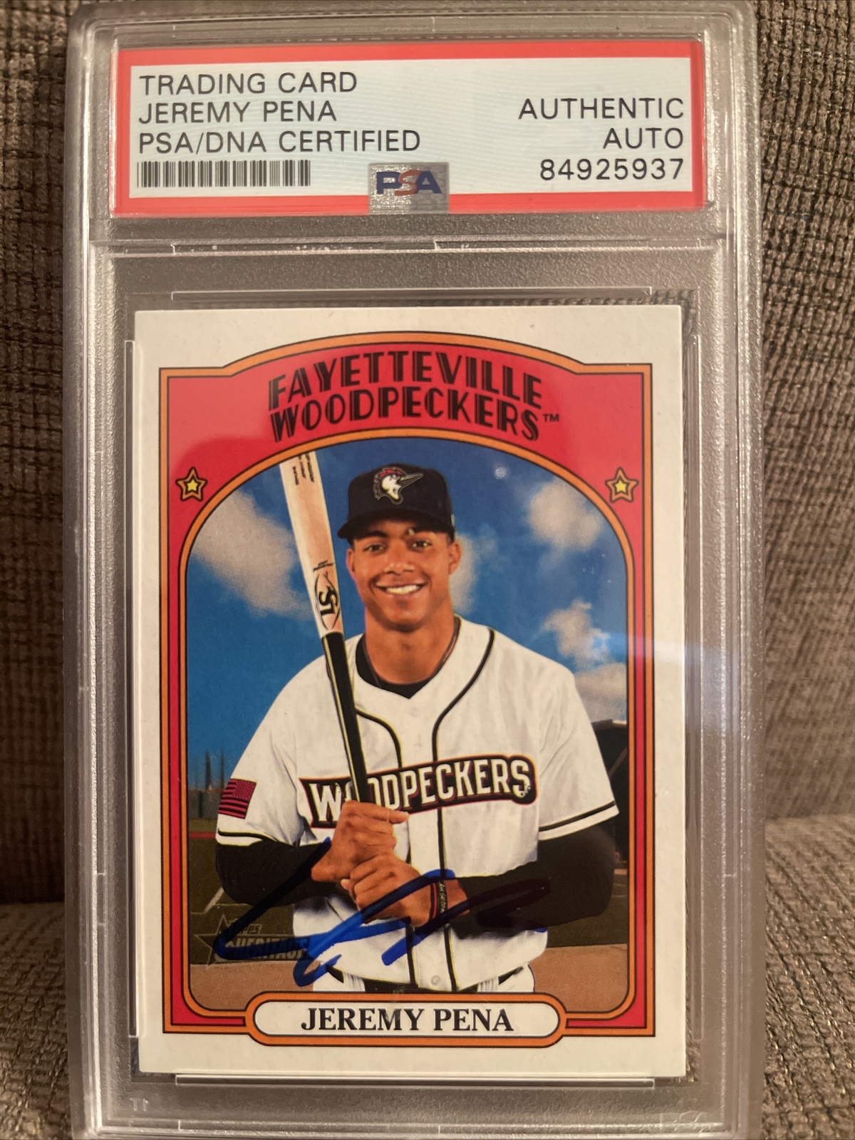 Jeremy Pena Signed 2021 Topps Heritage Minor League #119 RC Rookie AUTO ...