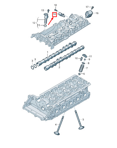 NEW AUDI A4 AVANT B9 ENGINE CAMSHAFT IMPULSE SENSOR 06M907601D | eBay